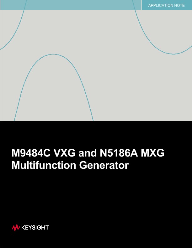 M9484C VXG and N5186A MXG Multifunction Generator PDF Asset Page | Keysight